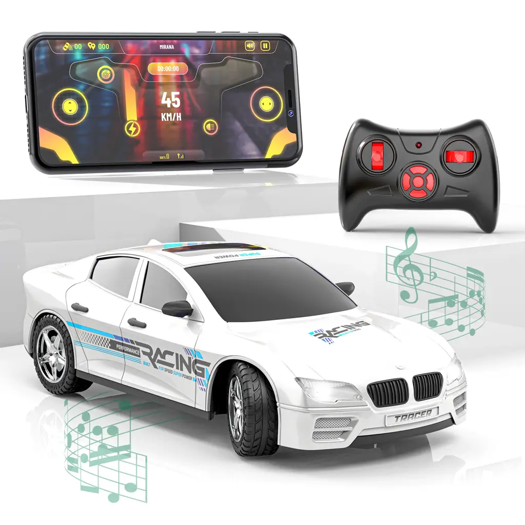 Tracer App and Remote Control Car - Luminous Headlights, 1200 mAh Li ...