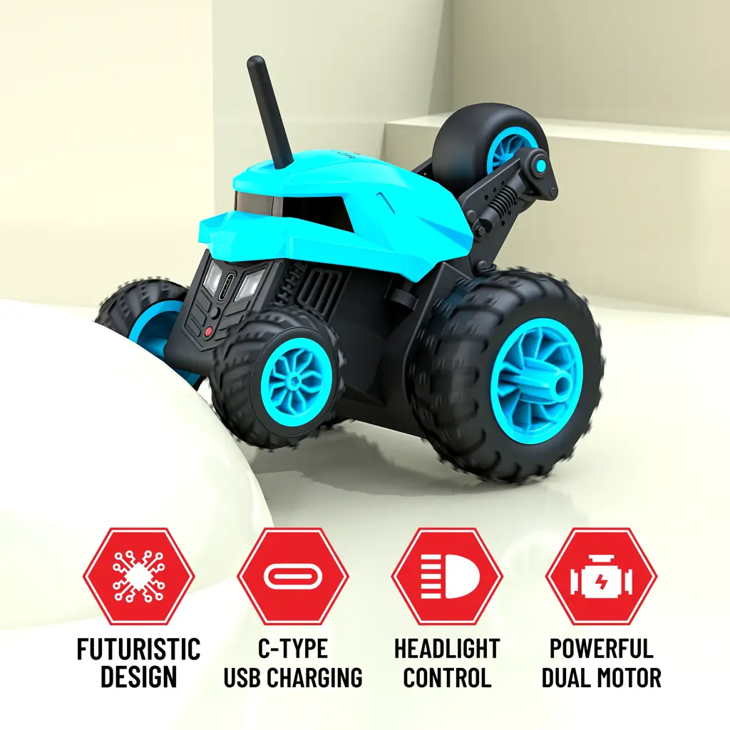 Warrior Remote Control Stunt Car