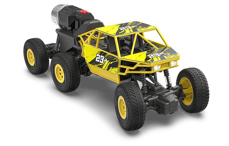 Mega Ranger App and Remote Control Car - Smoke Exhaust, 6 Wheel Drive ...