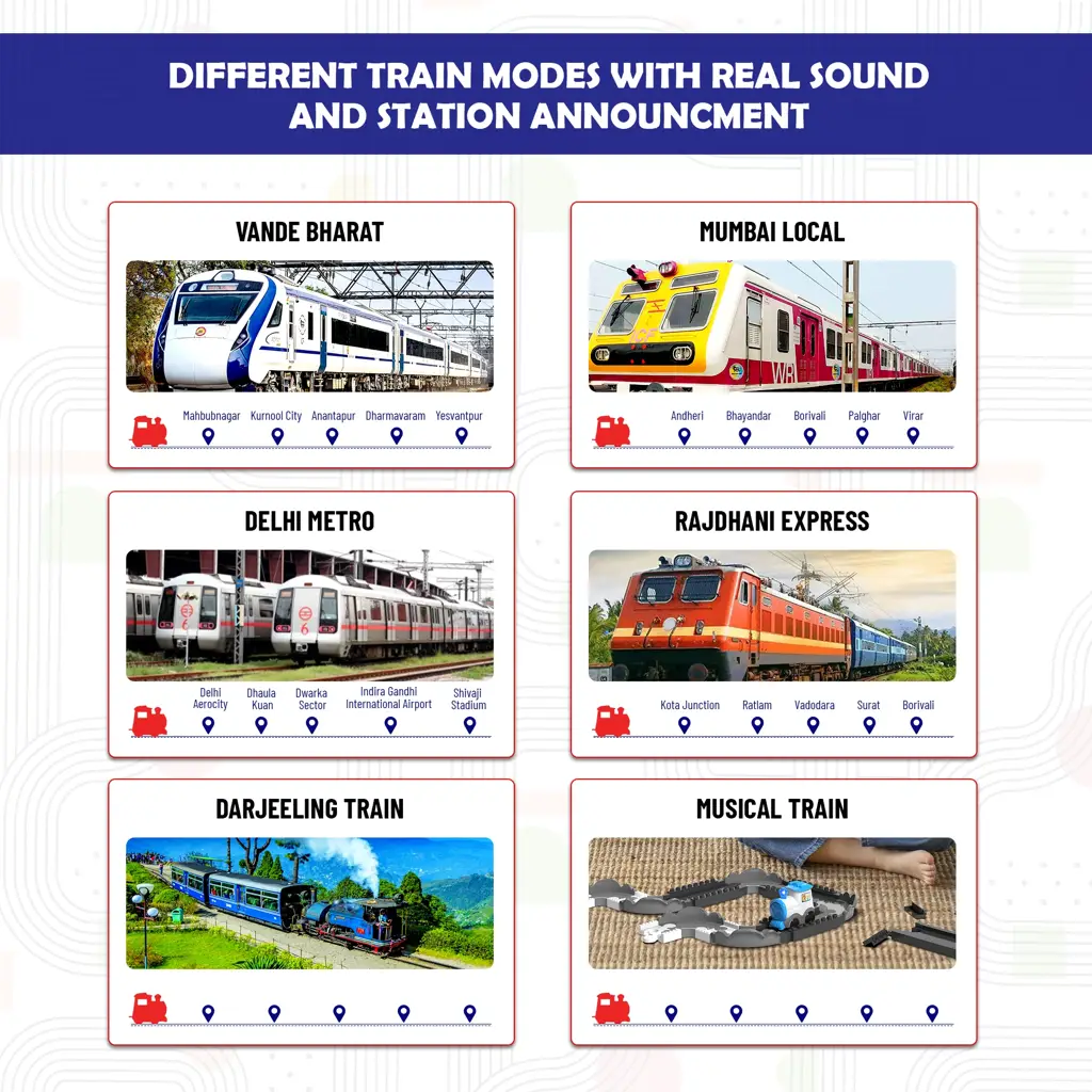 Track Town Train Set Learning and Engaging Toy