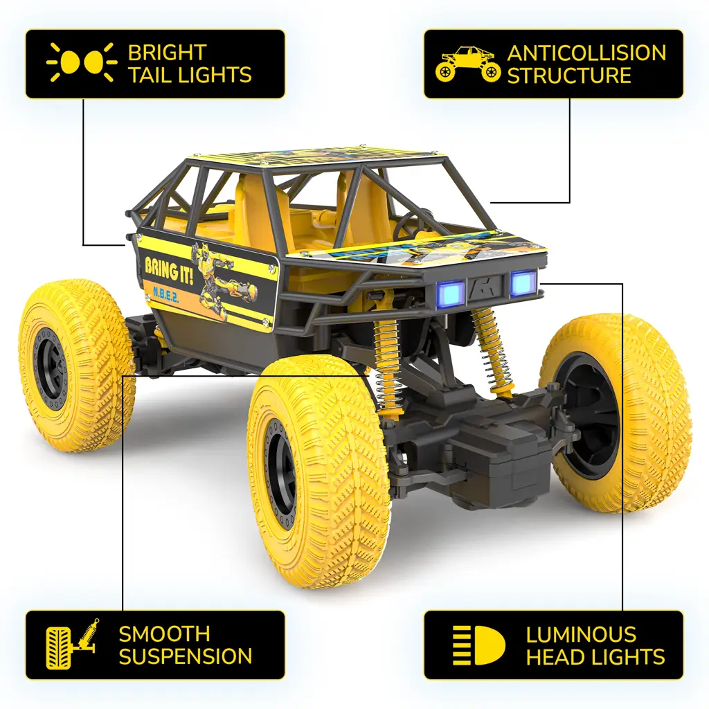 Bumble Bee Ranger App and Remote Control Car - Smoke Exhaust, 6 Wheel ...