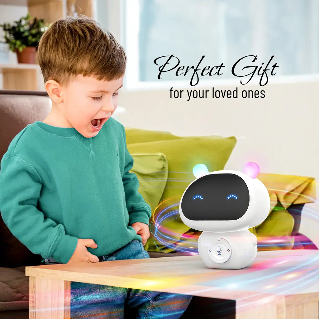 Mr. Robot Talk Back Toy for Kids - 3 Voice Changing Effects, Onboarded ...