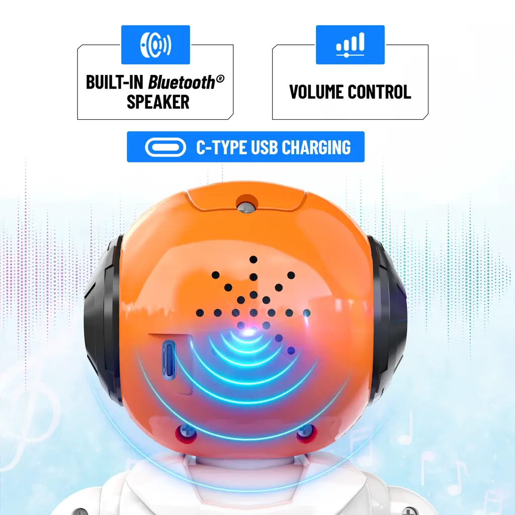Moonwalker Walking and Talking Robot - In-Built Bluetooth Speaker, Clap ...