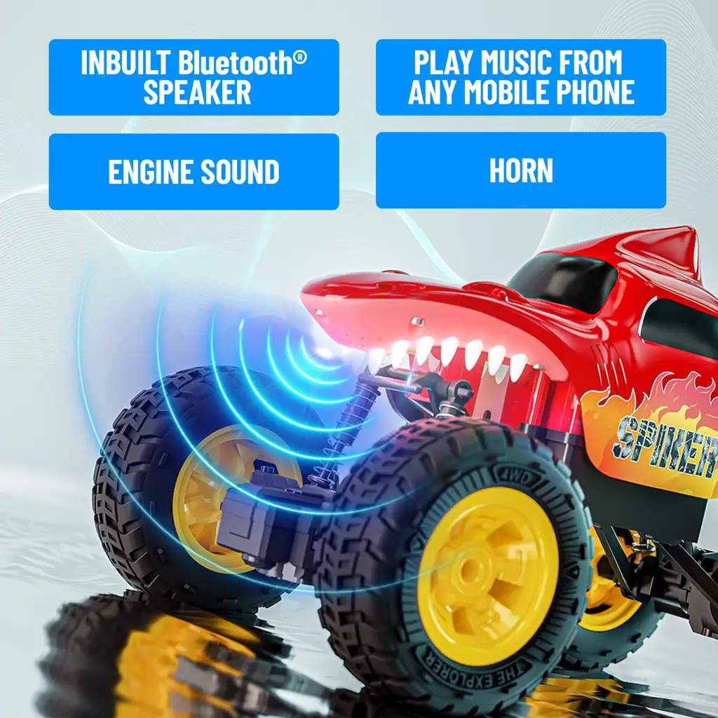 Spiker App and Remote Control Car - In-Built Bluetooth Speaker ...