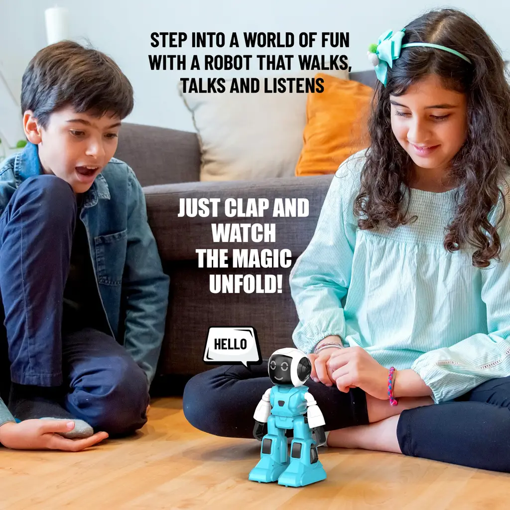 Moonwalker Walking and Talking Robot - In-Built Bluetooth Speaker, Clap ...