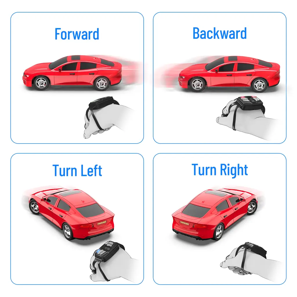 Mirana App and Gesture Control Tracer RC Car.