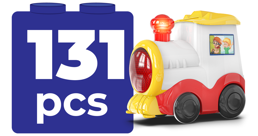 Block Rider Train Set Toy Track Layouts, Colorful & Multiple Track ...