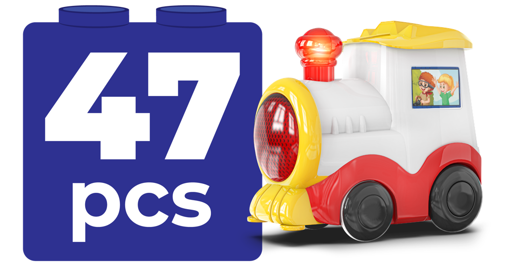 Block Rider Train Set Toy Track Layouts, Colorful & Multiple Track ...