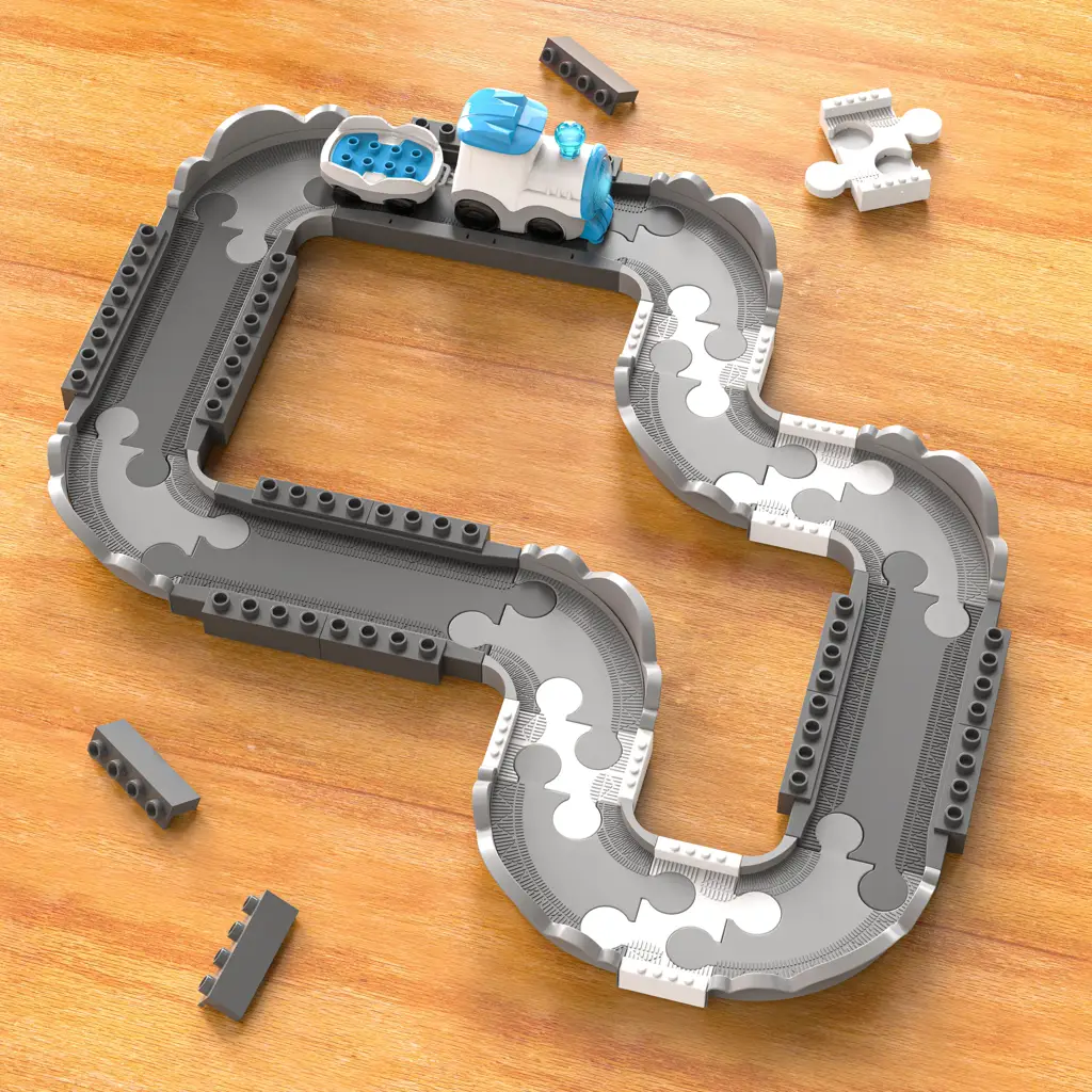 Track Town Train Set Learning and Engaging Toy